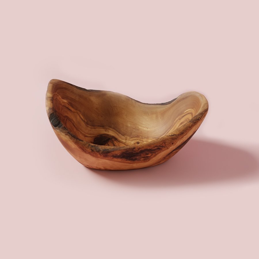 BOL DESIGN en bois d'olivier environ 12 à 14 cm | | CuisinEurope